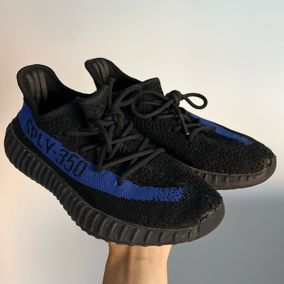 Yeezy | Shoes | Used Yeezy Adidas Originals Boost 35 V2 Dazzling Blue Sply350 Sply Primeknit ...